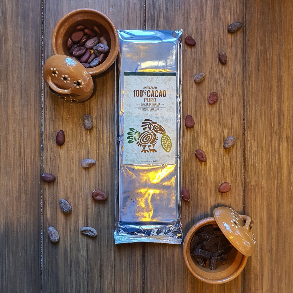 100% cacao puro, barra 270g | Ah Cacao